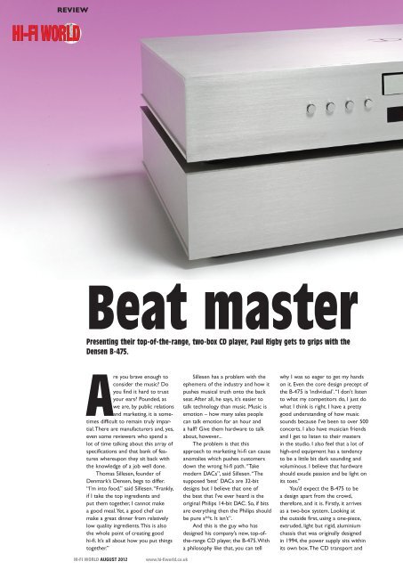 HFW_Aug12 Densen B-475.indd - kog audio