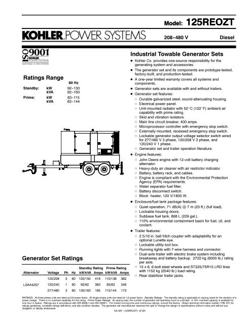 Spec. Sheet - g5567.pdf - Kohler Power
