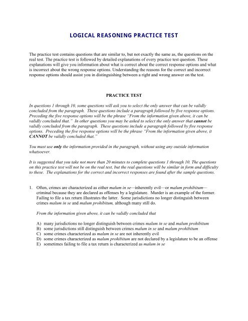 LOGICAL REASONING PRACTIC logical-reasoning-practic