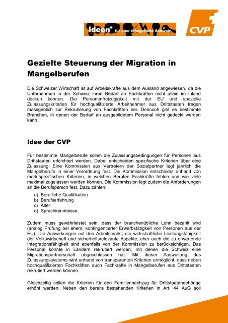 Factsheet - CVP