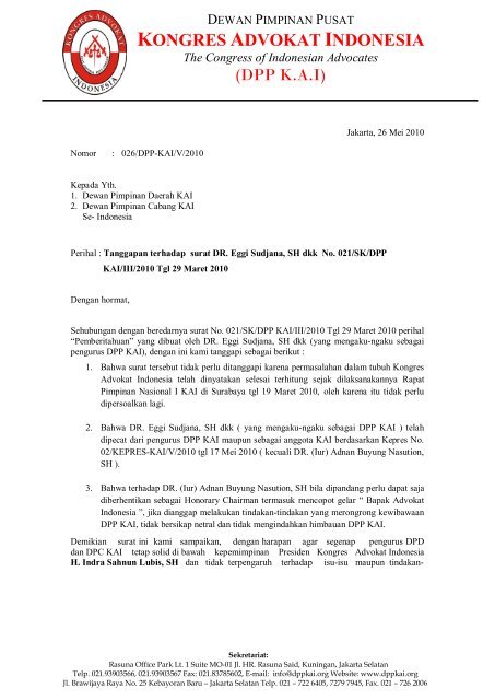 Contoh Kop Surat Legal Opinion - Delinewstv