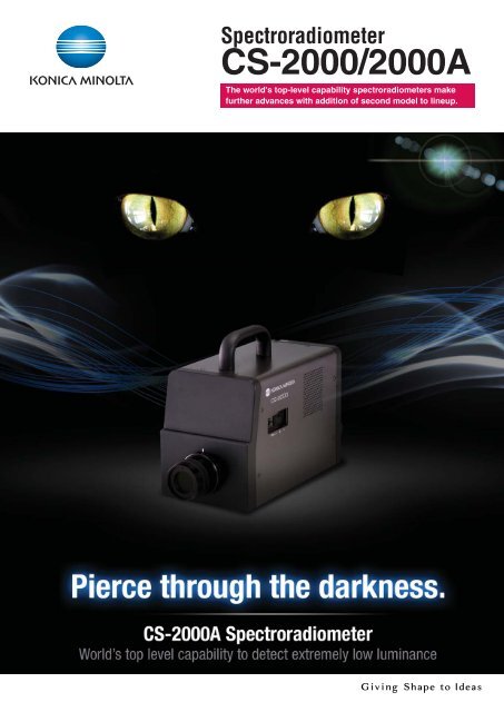 Spectroradiometer CS-2000/2000A - Konica Minolta