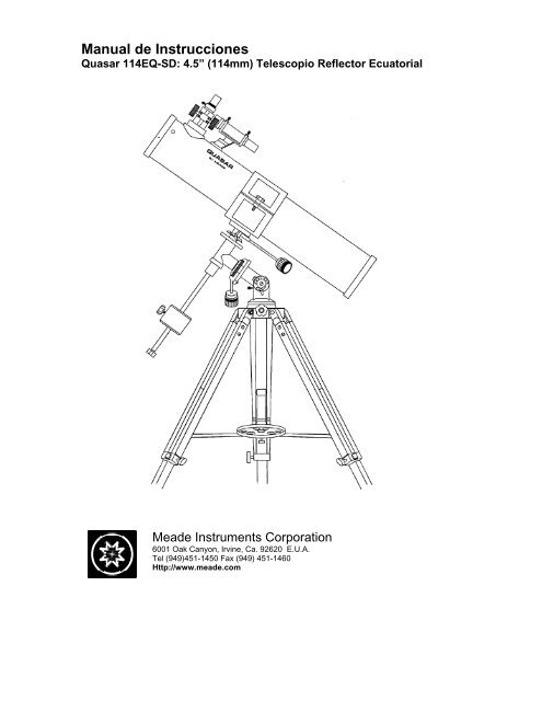 Modelo 114EQ-SD Quasar - Kosmos