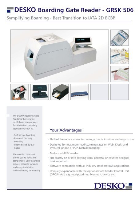 DESKO Boarding Gate Reader - GRSK 506