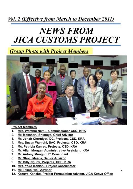 News from JICA Customs Project Vol. 2 - Kenya Revenue Authority