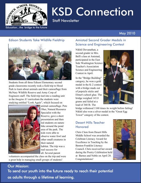 May 2010 Staff Newsletter - Kennewick School District