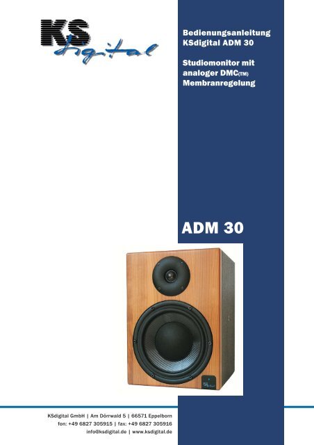 ADM 30 Manual - KSdigital