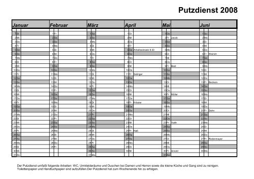 Kalender 2008