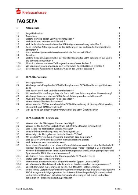 SEPA-FAQs