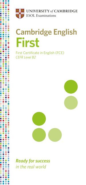 Download Cambridge English: First leaflet (PDF 250Kb)