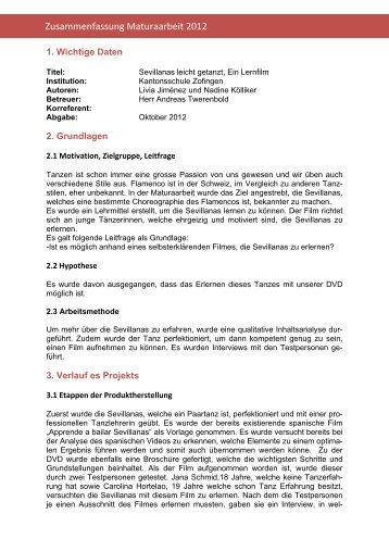Zusammenfassung Beispiel Matura Zusammenfassung Beispiel Matura