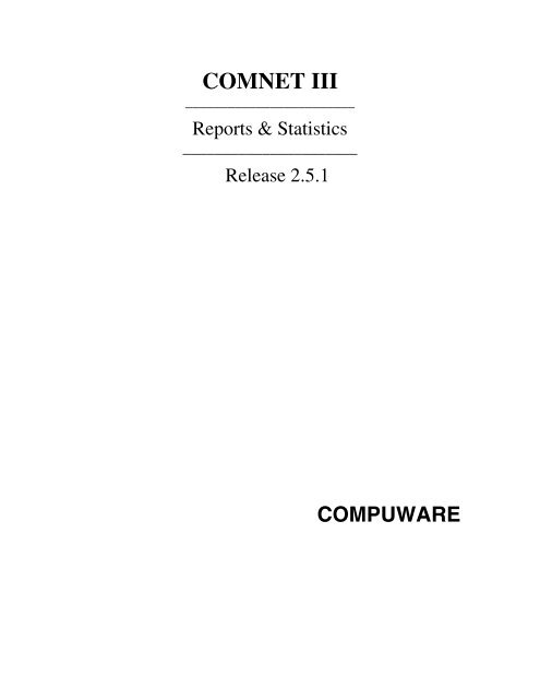 COMNET III