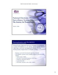 National Electronic Disease Surveillance System (NEDSS ...