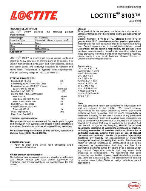 LOCTITE 8103™ - Industrial GP - ro