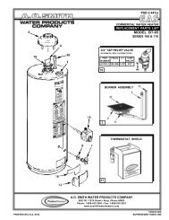 pgc/fcg/fgr/fsg - A.O. Smith Water Heaters