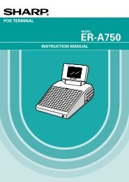 Sharp ER-A450S Cash Register - A&K Cash Registers