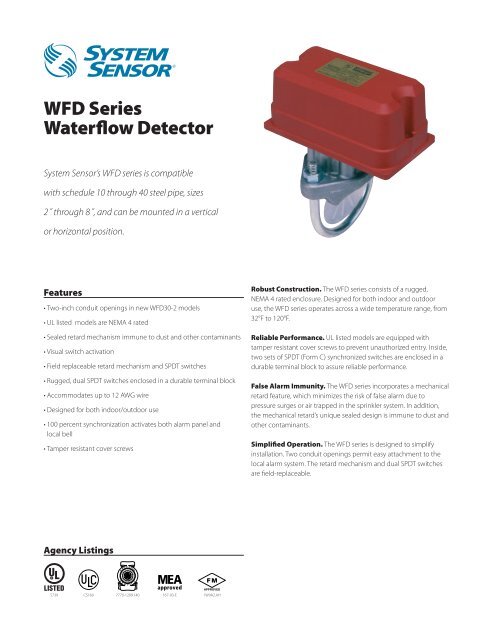 WFD Series Waterflow Detector