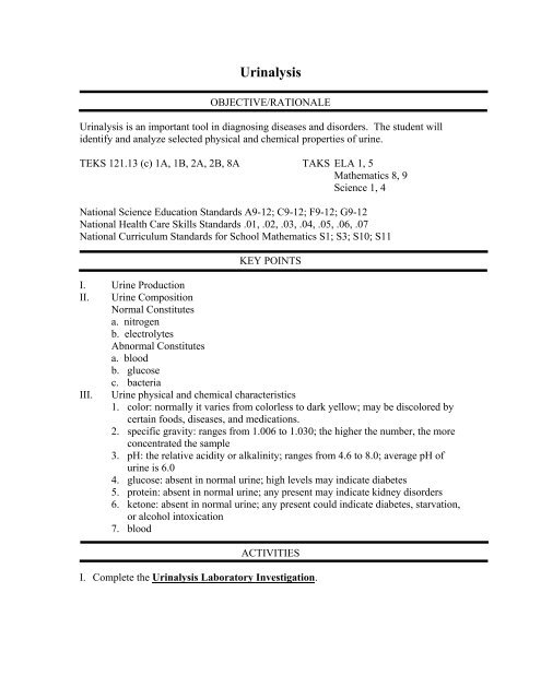 Urinalysis Lab - haspi