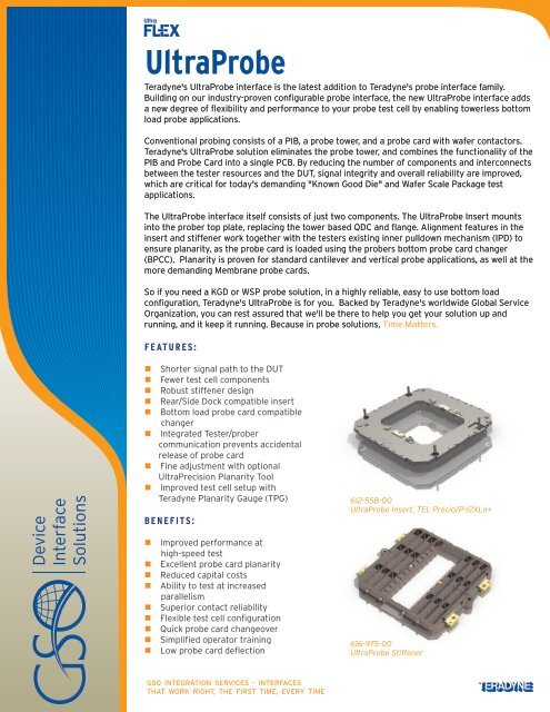 UltraProbe 1 - Teradyne GSO
