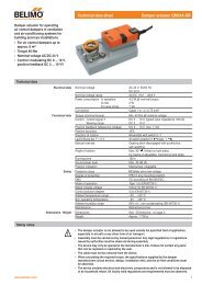 Technical data sheet Damper actuator LM230ASR - Belimo