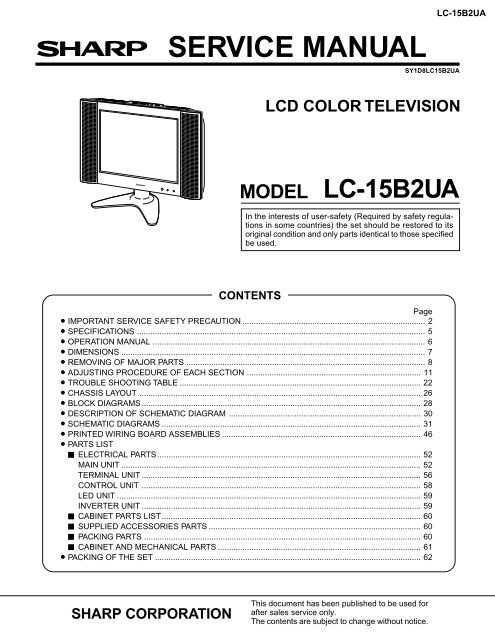 SERVICE MANUAL - diagramas.diagram...