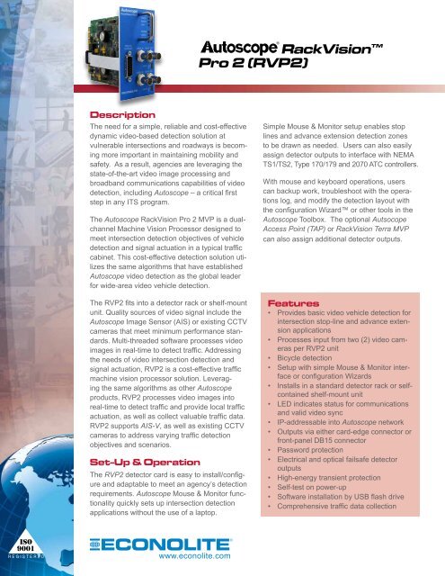 Download Data Sheet - Econolite