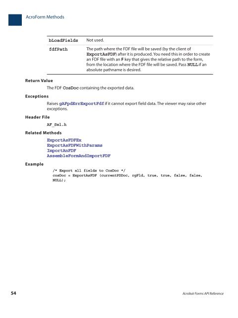 AcroForm Methods bLoadFie