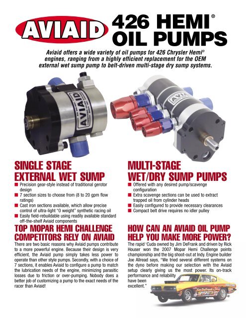 426 Hemiâ Oil Pumps Aviaid
