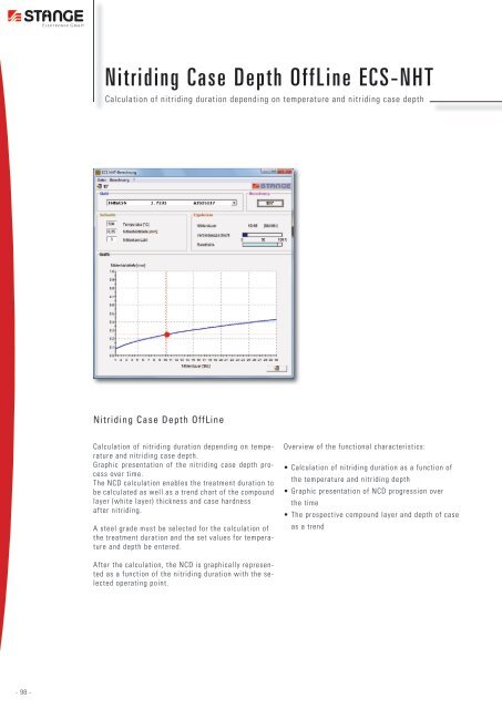 Nitriding Case Depth OffLine ECS-NHT - Stange Elektronik GmbH