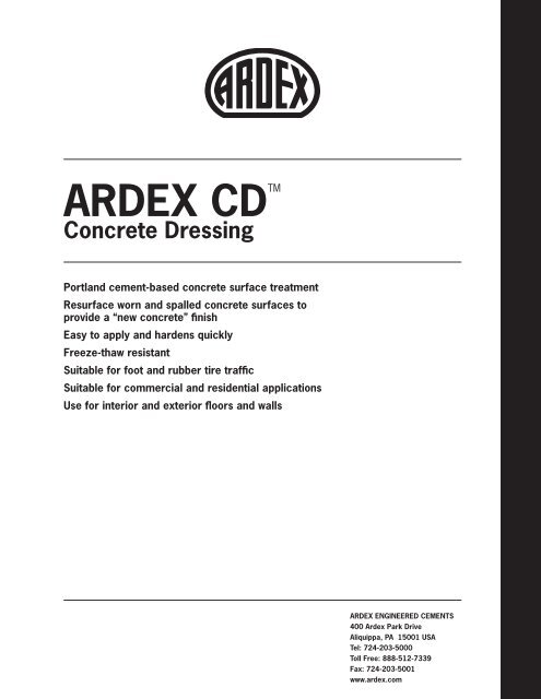 ARDEX CD - Centura