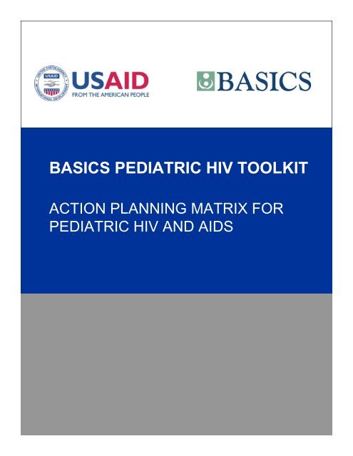 Action Planning Matrix for Pediatric HIV and AIDS - basics