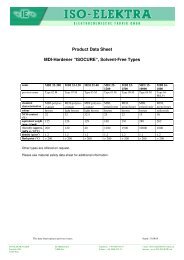 Product data Sheet - iso-elektra