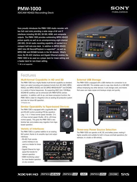 PMW-1000 - VideoCorp