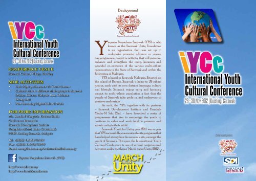 International Youth Cultural Conference - Sarawak Development ...