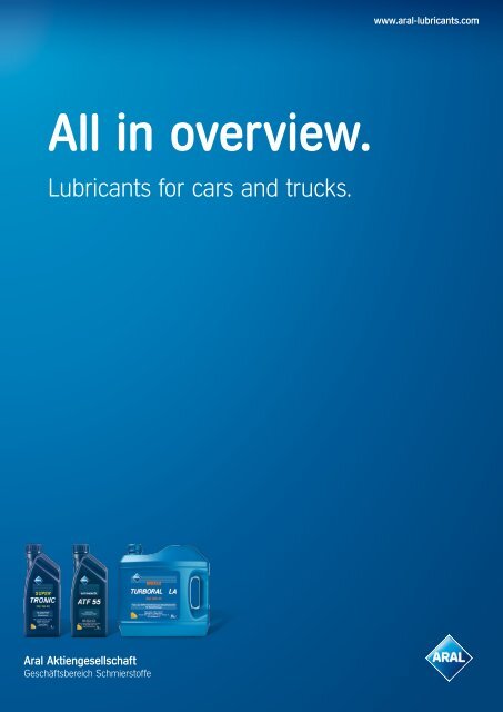 All in overview. - Aral-Lubricants.com