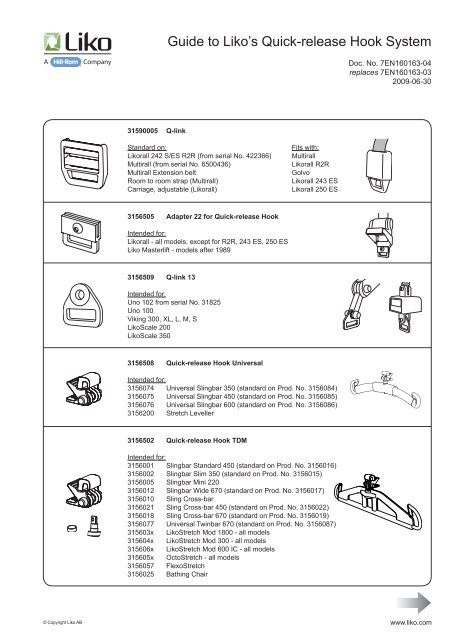 Quick-Release Hooks Guide EN - Liko
