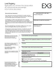 Form RX2 - Land Registry