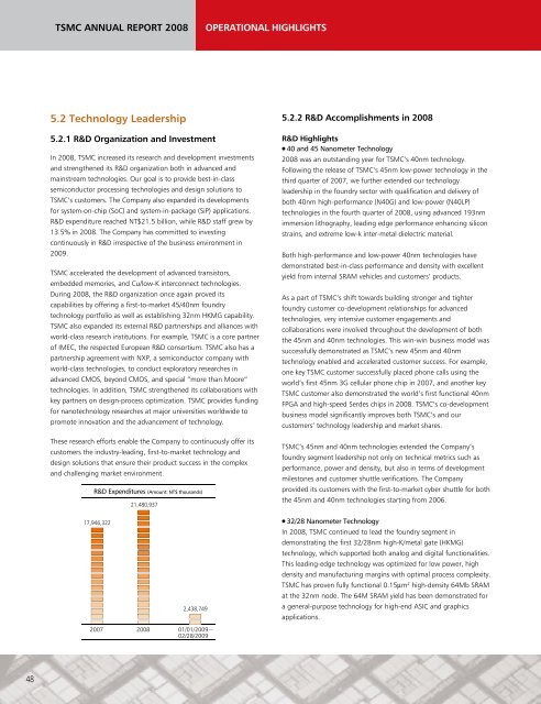 5.2 Technology Leadership - TSMC