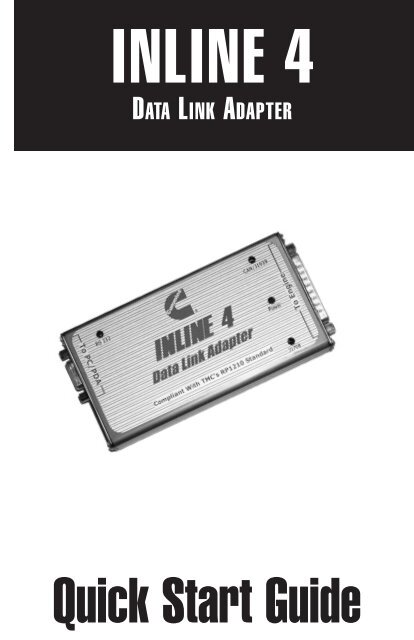 QuickStart Guide - Cummins Inline