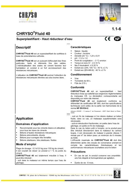 1.1-6 CHRYSO Fluid 40