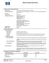 material safety data sheet msds # 25001 - Msds - Newell Rubbermaid