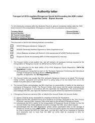 AES EEI Filing Authorization - DHL