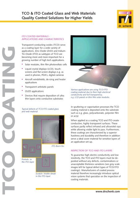 TCO & ITO Coated Glass and Web Materials Quality Control ...