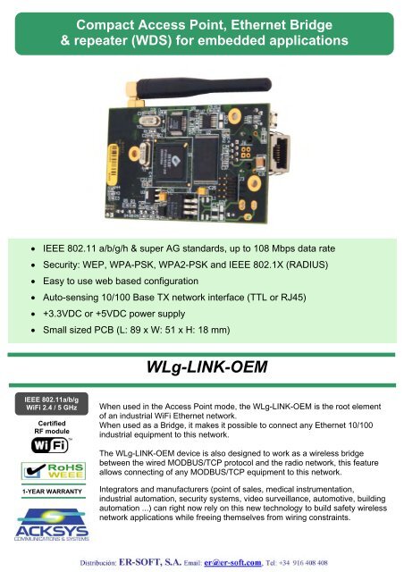 WLg-LINK-OEM - ER-Soft