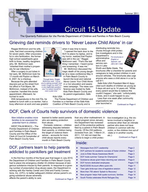 Circuit 15 Update - Florida Department of Children and Families
