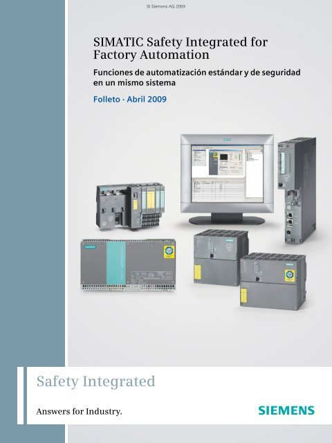 SIMATIC Safety Integrated for Factory Automation - Industria de ...