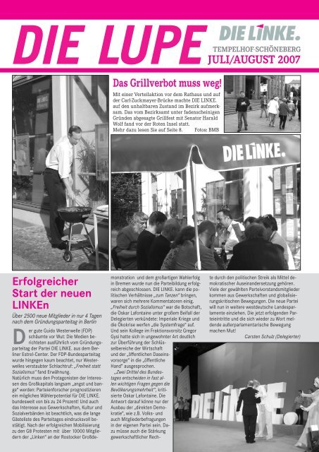 DIE LUPE - DIE LINKE. Tempelhof-Schöneberg