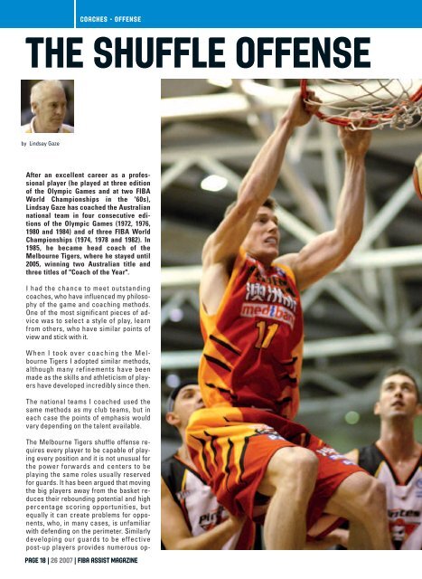 THE SHUFFLE OFFENSE - Basketball New Zealand