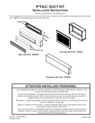 ptac wall sleeve installation instructions