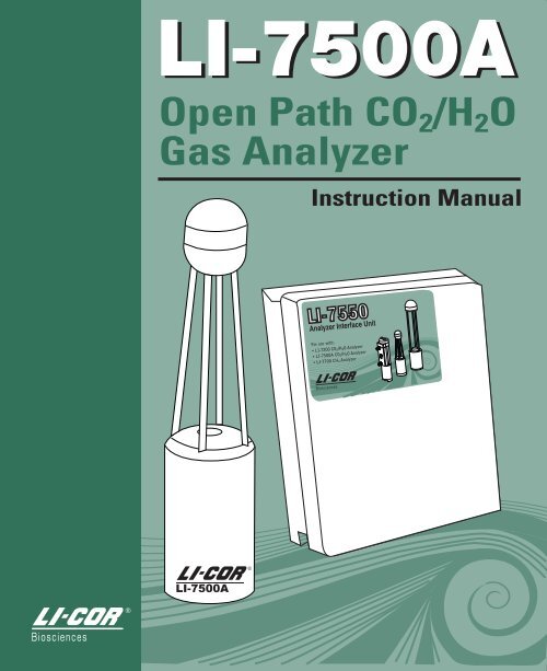 LI-7500A Manual - LI-COR